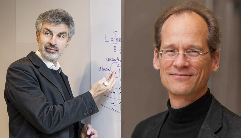 Yoshua Bengio and Louis Taillefer, winners of the 2019 Prix d ...